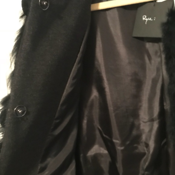 Ryu | Jackets & Coats | Ryu Xl Jacket With Rabbit Fur | Poshmark